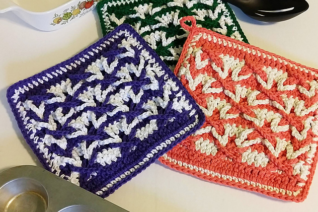 Ravelry: Polish Stars Pot Holder pattern by Susan Lowman