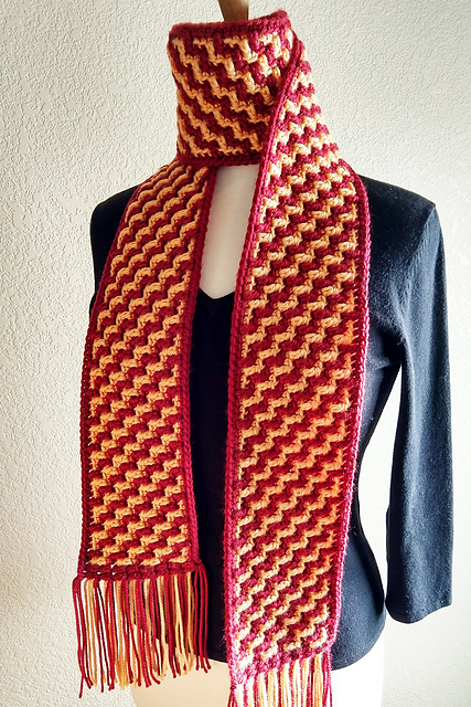 Ravelry: Flight of Stairs Scarf pattern by Susan Lowman