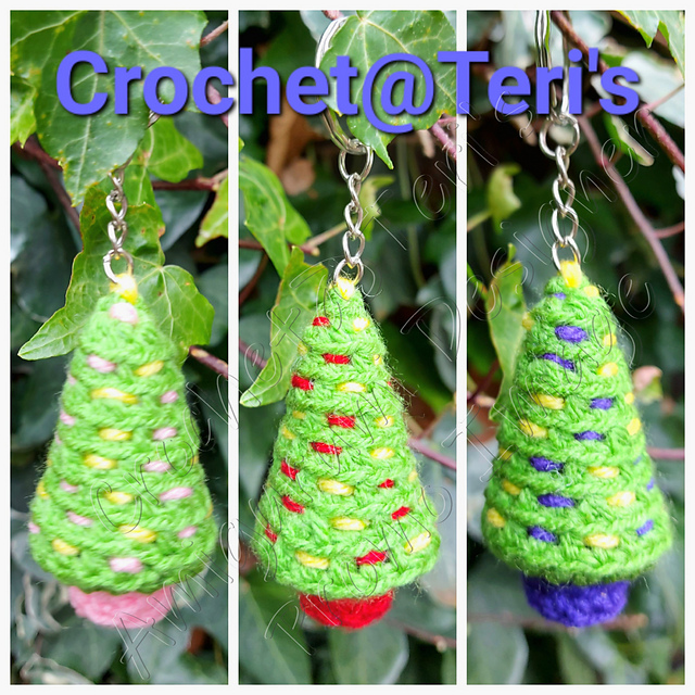 Ravelry: Christmas Tree Keychains pattern by Crochet at Teri's