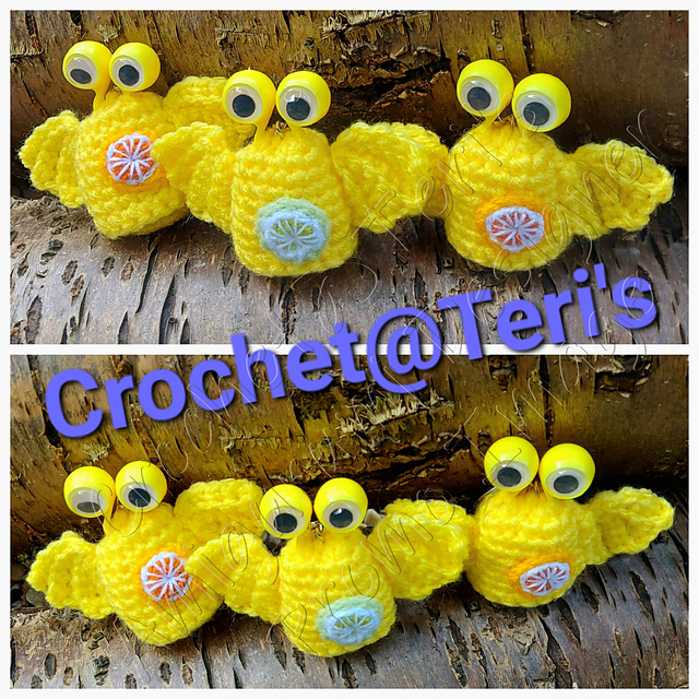 Ravelry: Googly Eyed Fruit Bat Keychains pattern by Crochet at Teri's