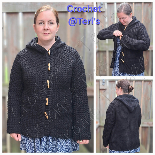 Ravelry: Simple Squares Mosaic Duffel Coat pattern by Crochet at Teri's