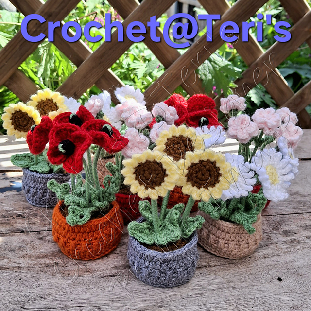Ravelry: Potted Garden Plants Collection #2 pattern by Crochet at Teri's