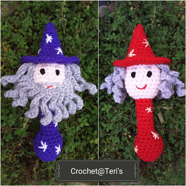 Ravelry: Witch and Wizard Rattles pattern by Crochet at Teri's