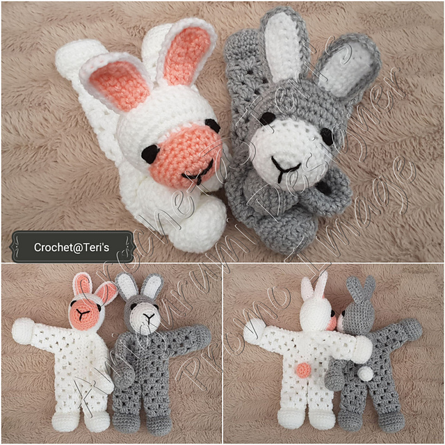 Ravelry: Bunny Rabbit Granny Hexagon Lovey pattern by Crochet at Teri's