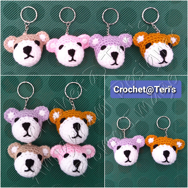 Ravelry: Teddy Bear Keychain pattern by Crochet at Teri's