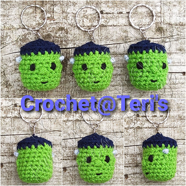 Ravelry: Frankie's Monster Keychain pattern by Crochet at Teri's