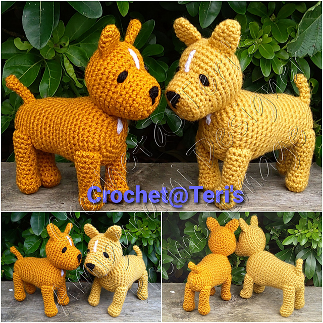 Ravelry: Staffordshire Bull Terriers pattern by Crochet at Teri's