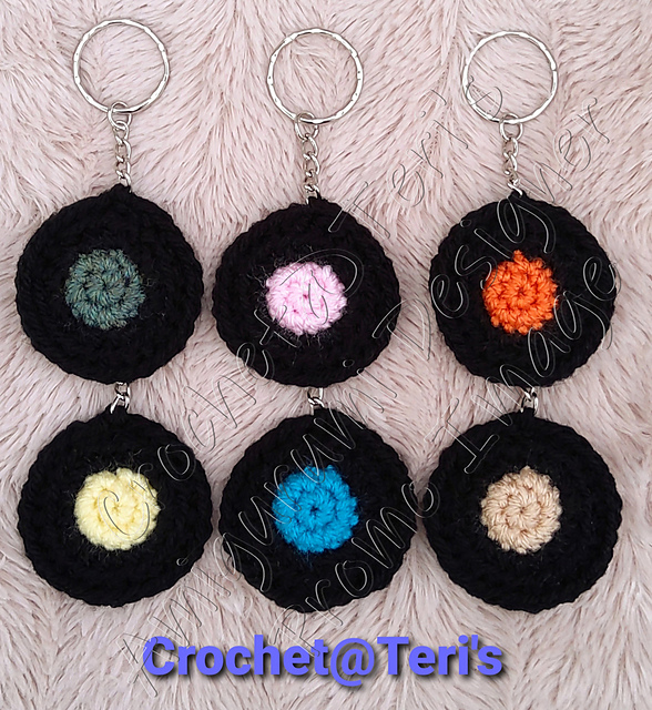 Ravelry: Vinyl Record Keychains pattern by Crochet at Teri's