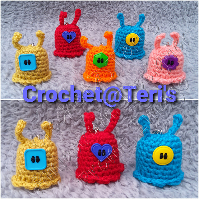 Ravelry: Sea Slug Keychains pattern by Crochet at Teri's