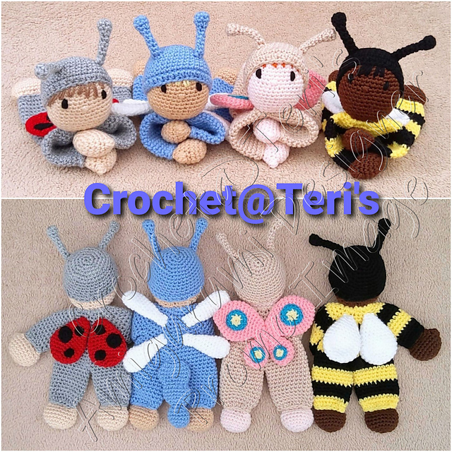 Ravelry: Insect Doll Loveys pattern by Crochet at Teri's