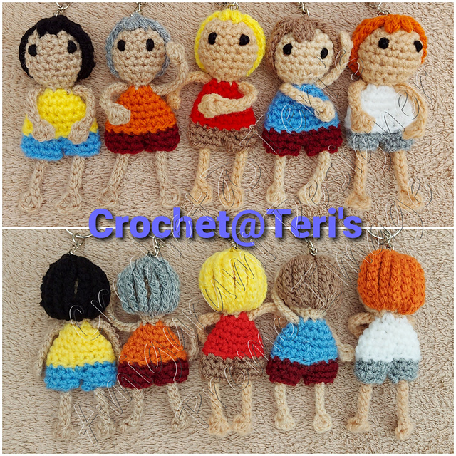Ravelry: Matchstick Boy Keychains pattern by Crochet at Teri's