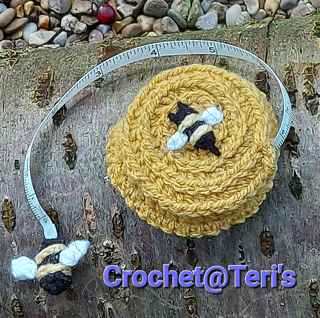 Ravelry: Bee Happy Tape Measure Cover pattern by Crochet at Teri's