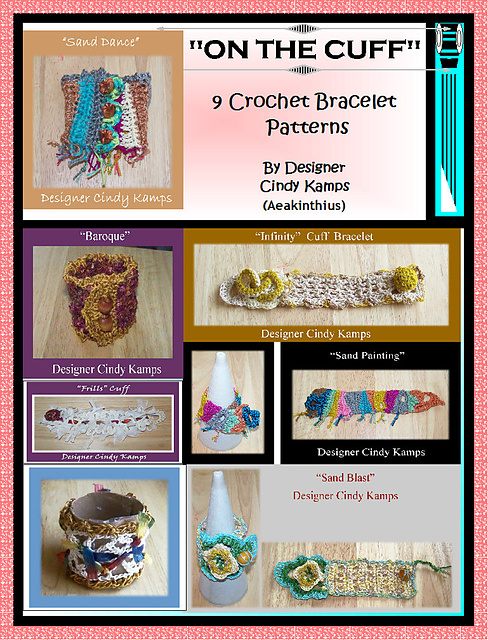 Ravelry: On The Cuff 9 Crochet Bracelets Book pattern by Cindy Kamps