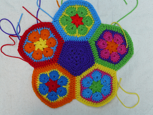 Ravelry: crochetbug13's African Flower Soccer Ball