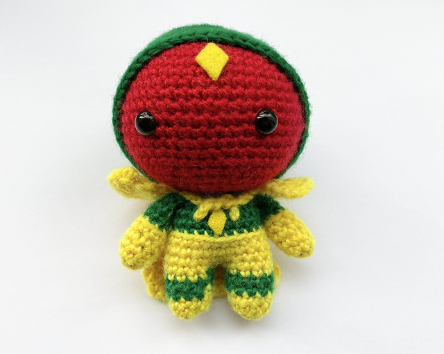 Ravelry: Vision from Wandavision pattern by Ella Azzopardi