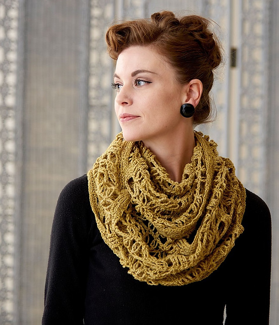 Ravelry: Liberty Lace Cowl pattern by Robyn Chachula
