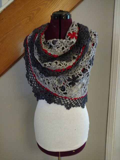 Ravelry: Cateline Motif Shawl pattern by Robyn Chachula