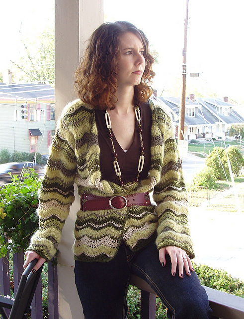 Ravelry: Rochelle Ripple Jacket pattern by Robyn Chachula