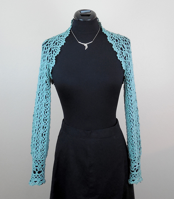 Ravelry: Lovely Lace Shrug pattern by Kathryn A. Clark