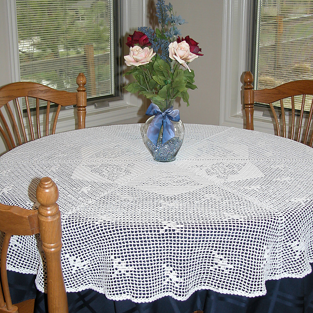 Ravelry: Roses in the Round Table Cover pattern by Kathryn A. Clark