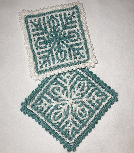 Ravelry: Interlocking Snowflake Coaster pattern by Kathryn A. Clark