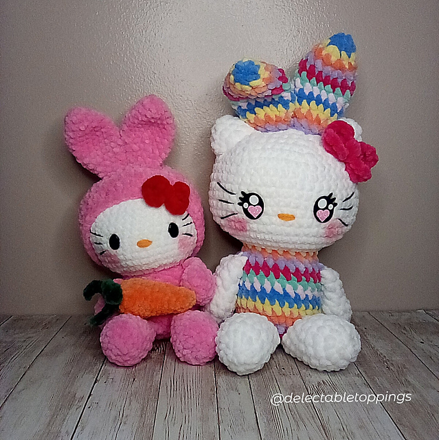Ravelry: Kitty in Cute or Sexy Bunny Suit pattern by DelectableToppings
