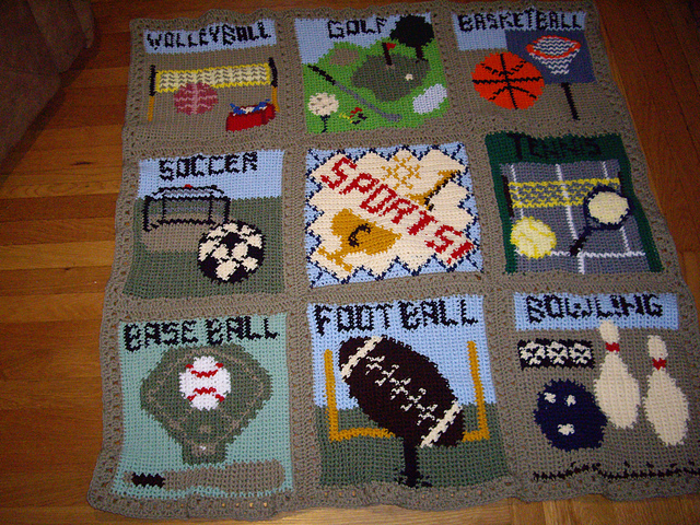 Ravelry: Sports Lovers' Afghan pattern by Sandi Charis
