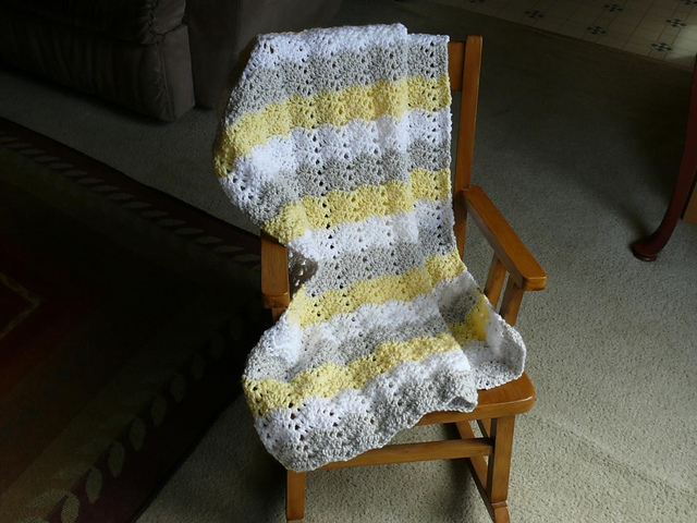 Ravelry: 3 Skein Baby Wave Afghan pattern by Cathy Laurel