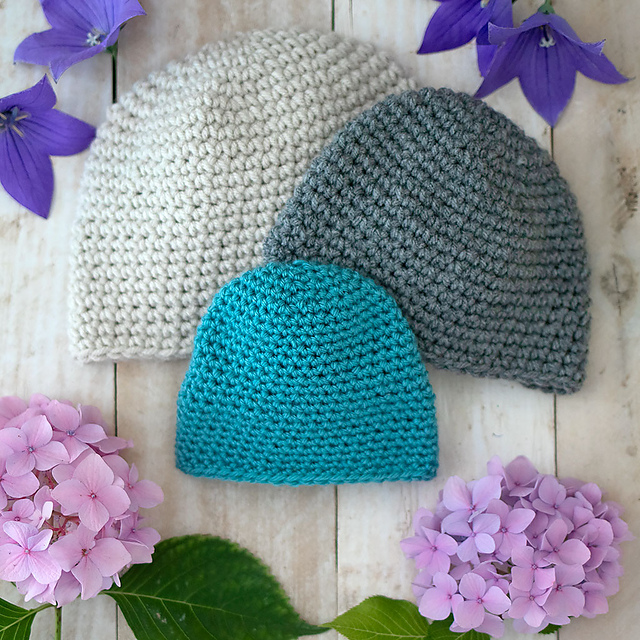 Ravelry: Beginner Crochet Baby Hats pattern by Gina Michele