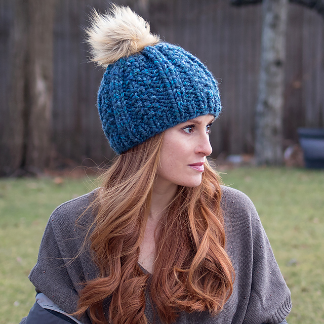 Ravelry: Wide Rib Hat pattern by Gina Michele