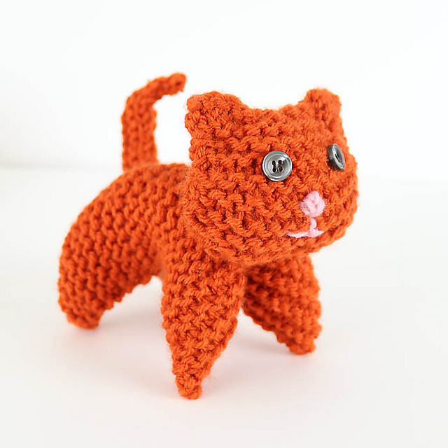 Ravelry: 3 Square Plush Cat pattern by Gina Michele