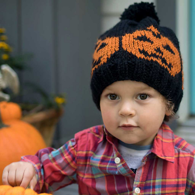 Ravelry: Kids Colorwork Pumpkin Hat pattern by Gina Michele