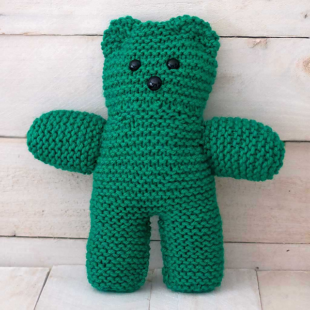 Ravelry: Flat Knit Plush Bear pattern by Gina Michele