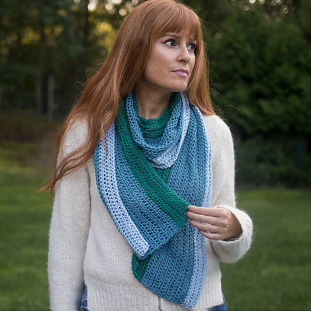 Ravelry: Easy Leftover Yarn Scarf pattern by Gina Michele