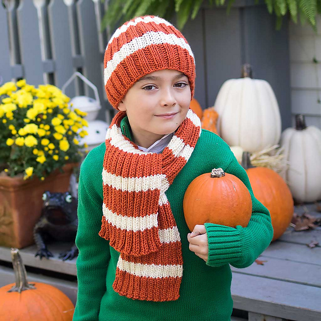 Ravelry: Kids Hat and Scarf Set pattern by Gina Michele