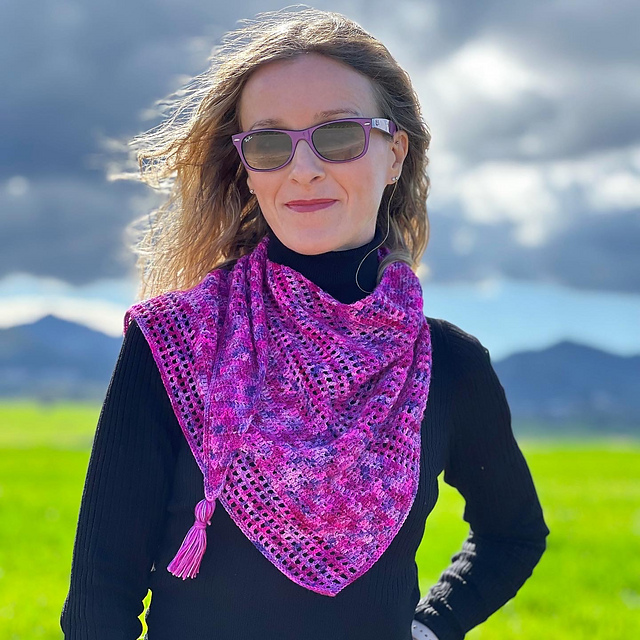 Ravelry: Purple Heather Shawlette pattern by Karen Tate