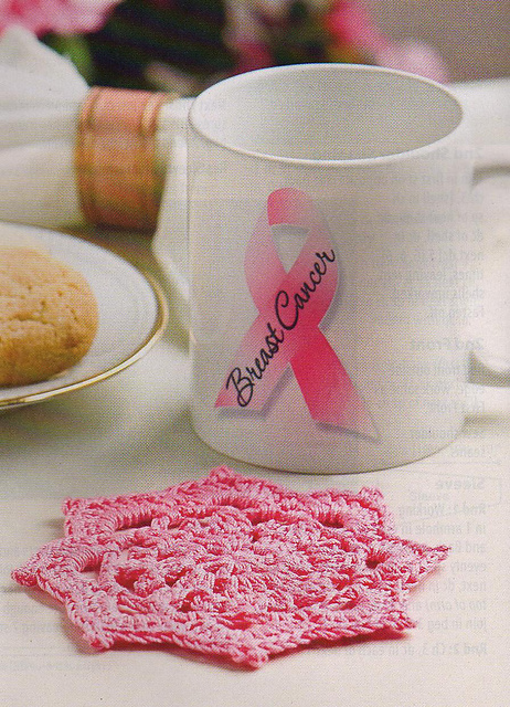 Ravelry: Breast Cancer Coaster pattern by Susan Lowman