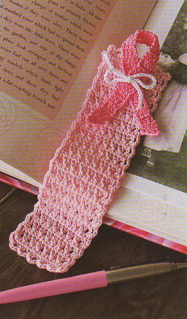 Ravelry: Pink Ribbon Bookmark pattern by Susan Lowman