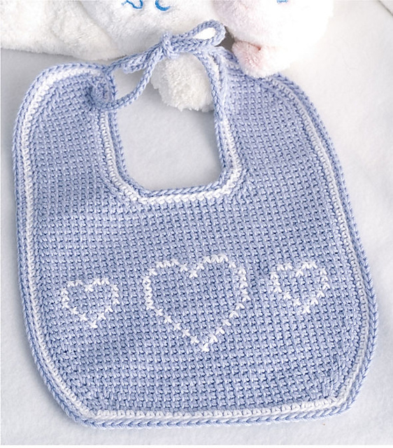 Ravelry: Baby Hearts Bib pattern by Susan Lowman