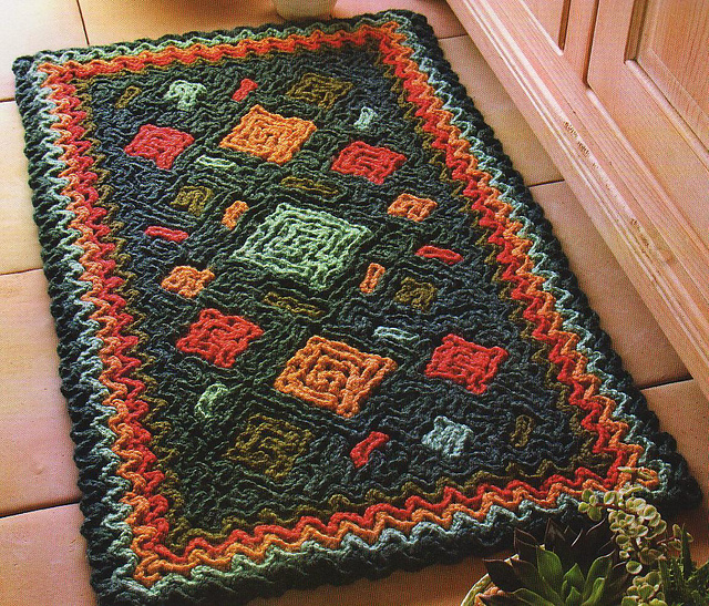 Ravelry: Contemporary Waves Rug pattern by Susan Lowman