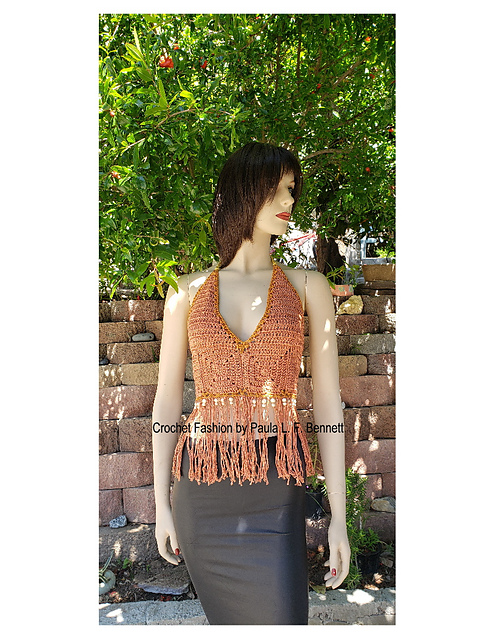 Ravelry: Copper Spring Halter Top pattern by Paula L. F. Bennett