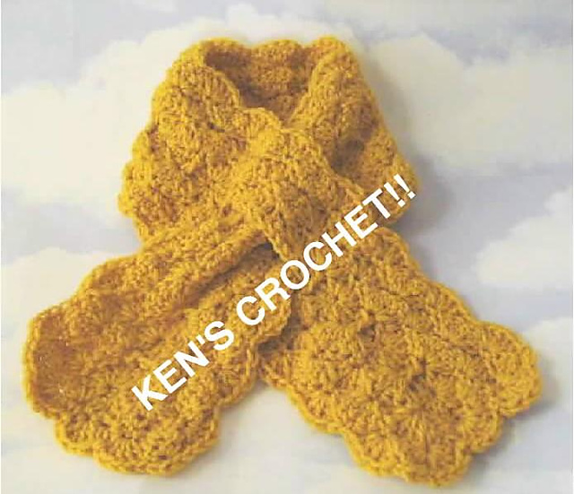 Ravelry: Shell Stitch Keyhole Scarf pattern by Ken Jones-CrochetGuy