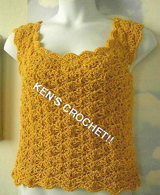 Ravelry: Shell Stitch Tank pattern by Ken Jones-CrochetGuy