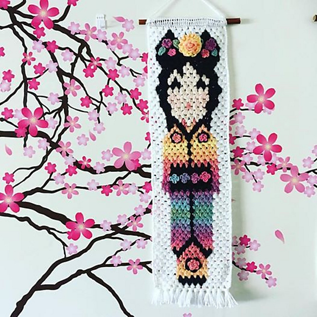 Ravelry: Seiko Geisha Doll Wall Art #1 pattern by Elizabeth Seeley