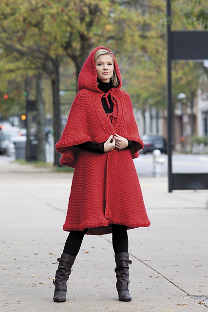 Ravelry: Hooded Riding Cape pattern by Kim Guzman