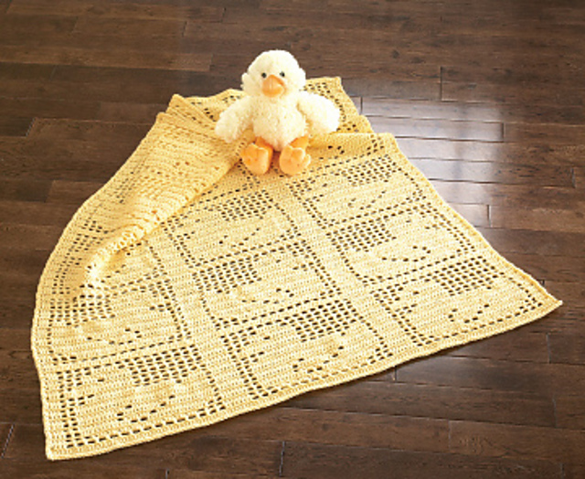 Ravelry: Duckies Baby Blanket pattern by Lucille Mayes
