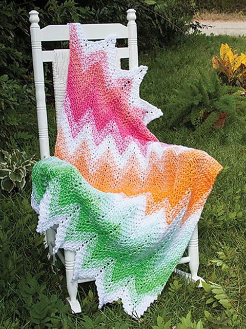 Ravelry: Gradient Chevrons Afghan pattern by Kim Guzman