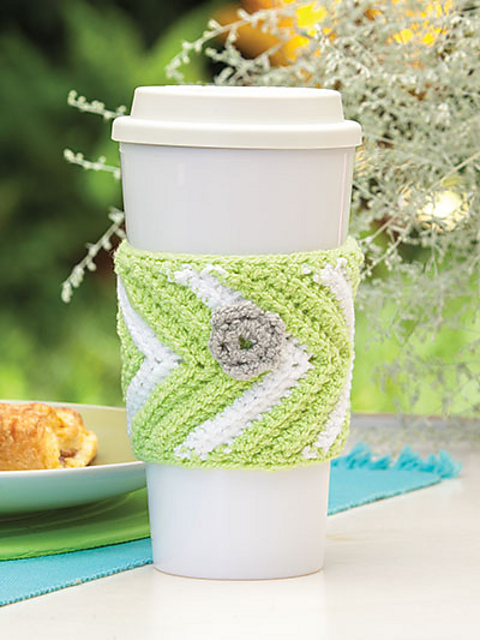 Ravelry: Chevron Cup Cozy pattern by Kim Guzman