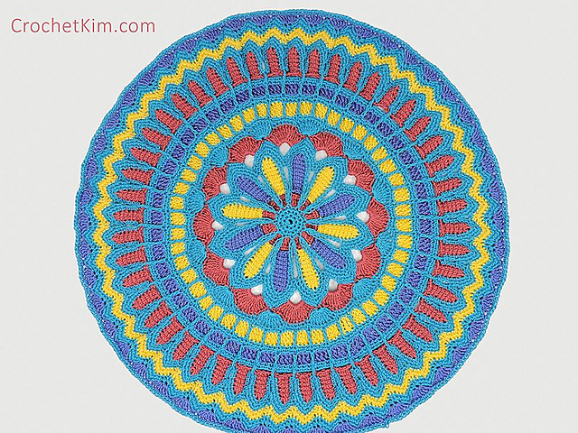 Ravelry: Turquoise Mandala pattern by Kim Guzman