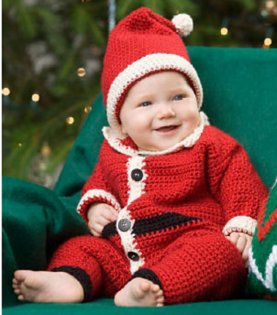 Ravelry: Infant Santa Suit & Hat pattern by Kim Guzman
